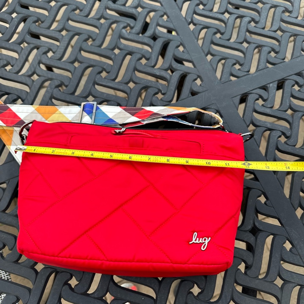 Lug Red Quilted Crossbody Purse - Gem